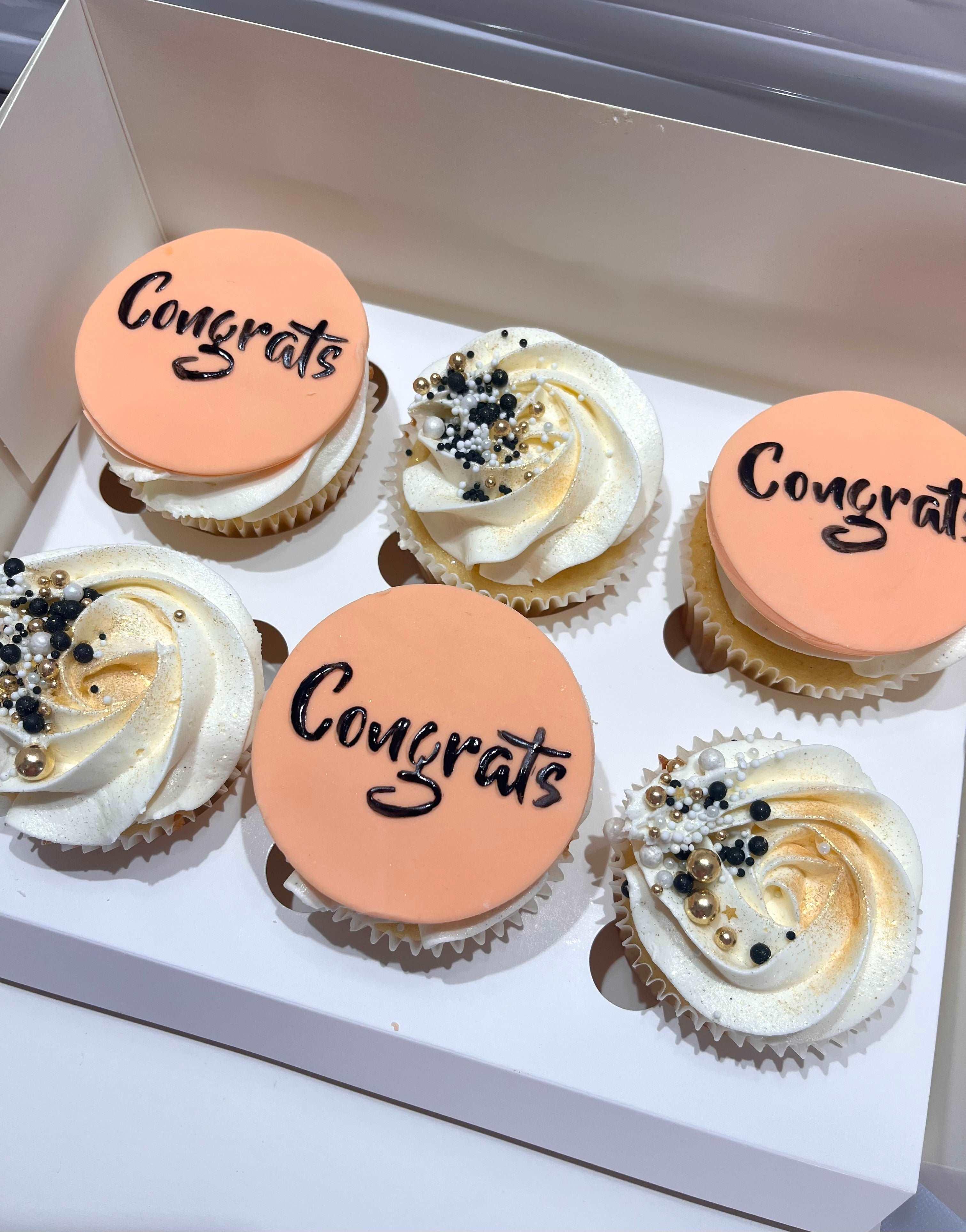 Customisable Congratulations Cupcakes | Custom Cakes BNE