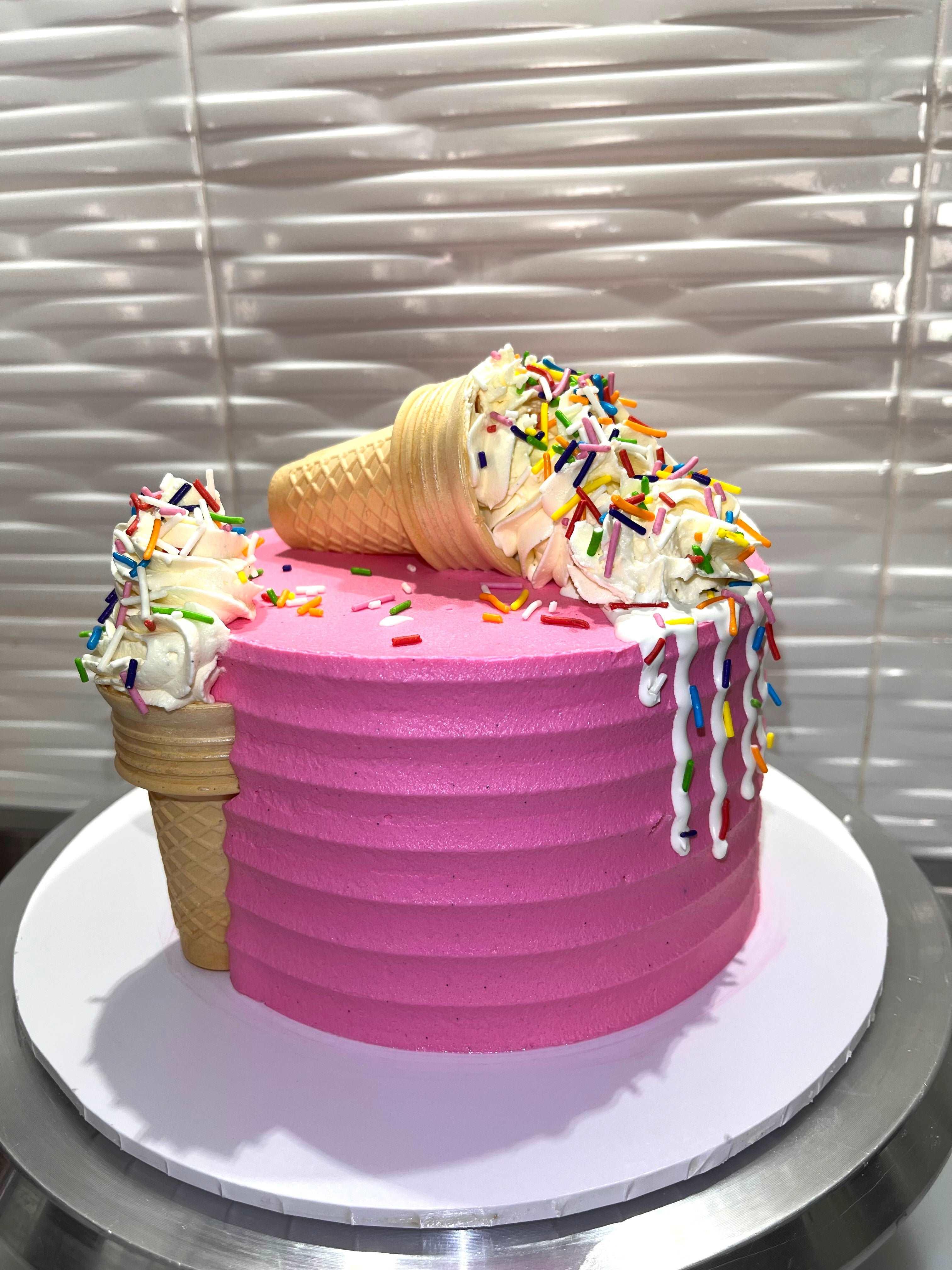 Ice Cream Cone Cake – Custom Cakes BNE
